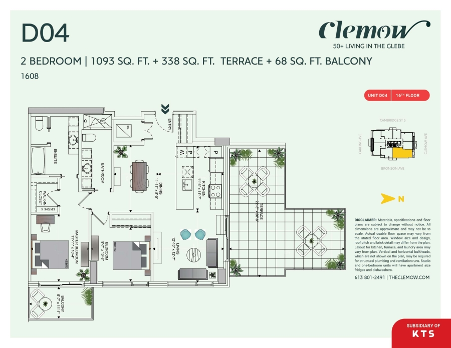 Units & Pricing – The Clemow | Rental Apartments for 50+
